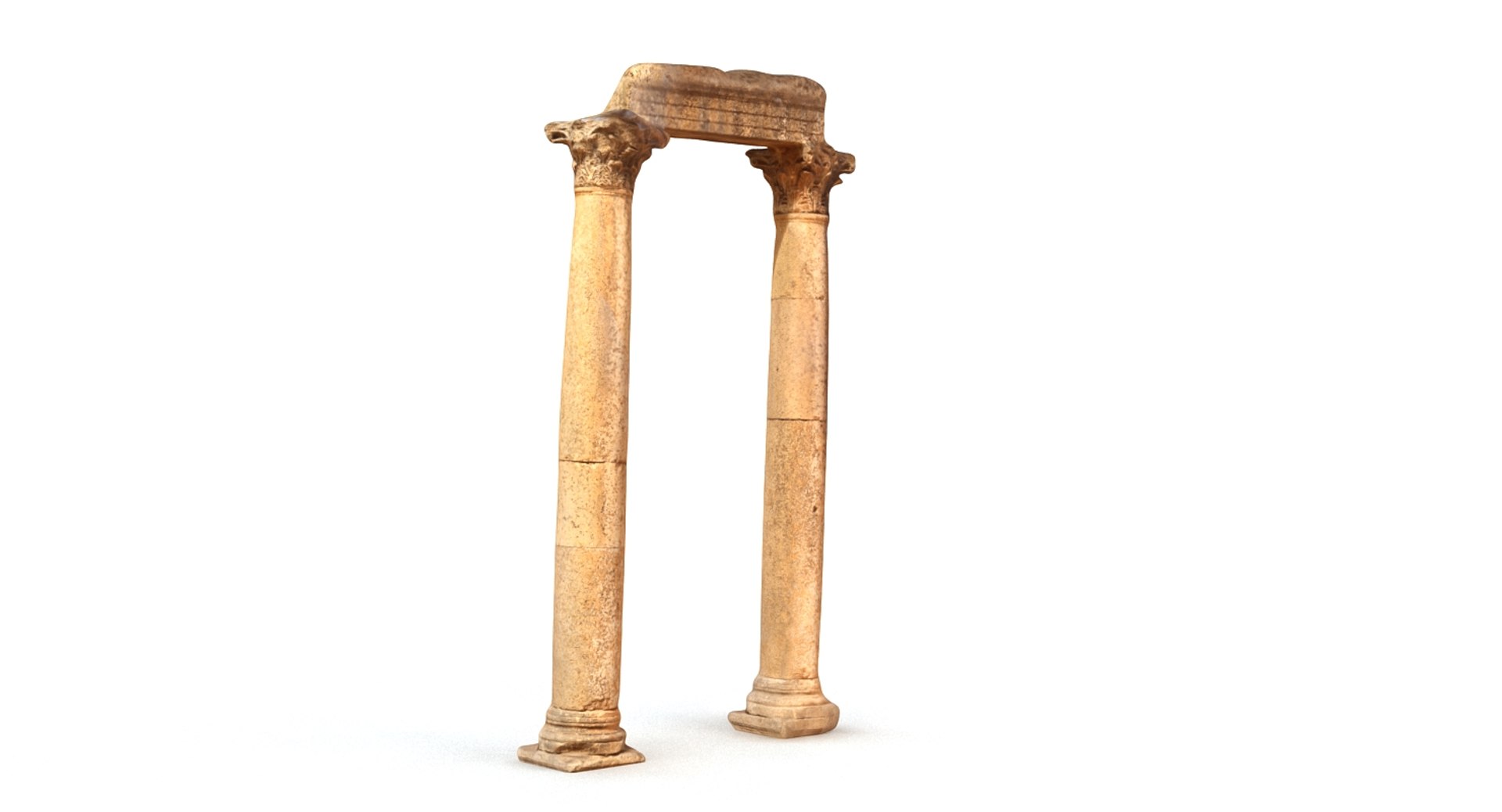 3d columns ancient roman