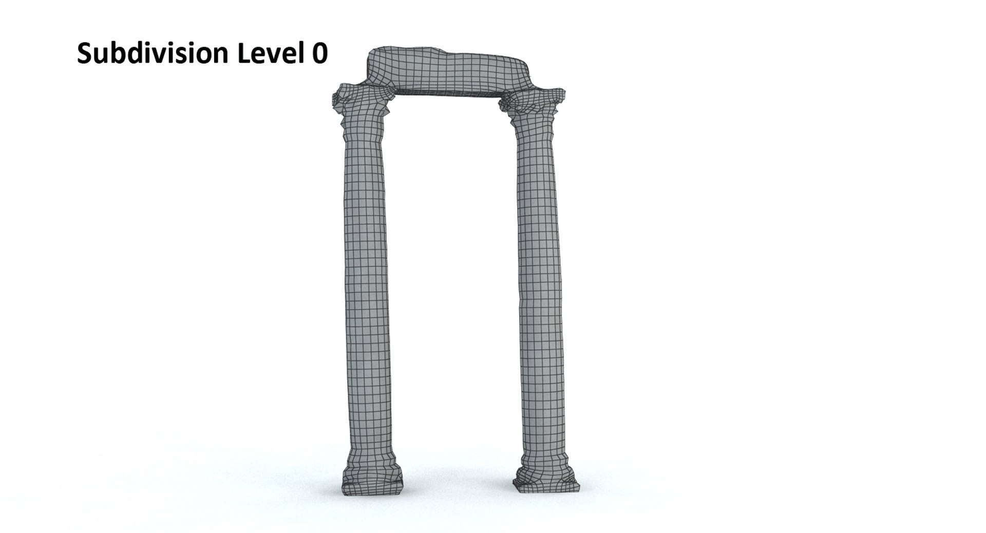 3d columns ancient roman