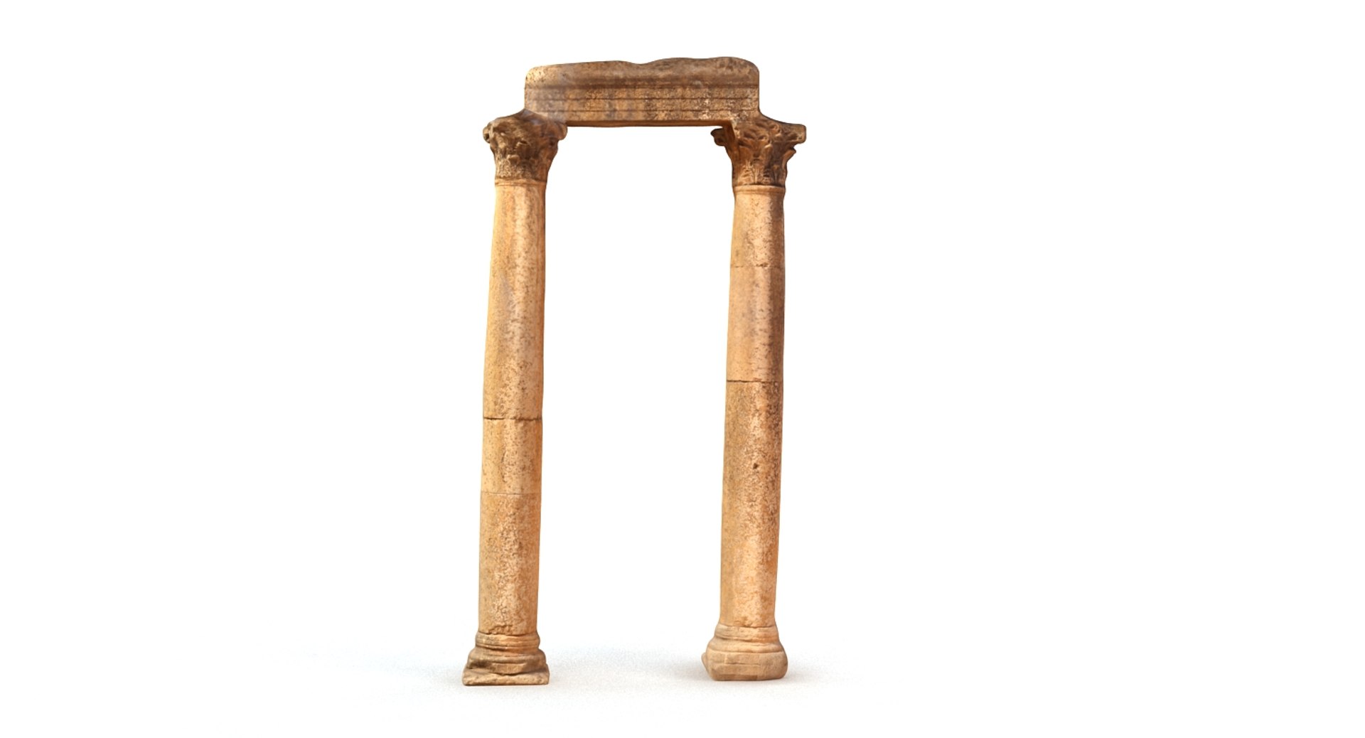 3d columns ancient roman