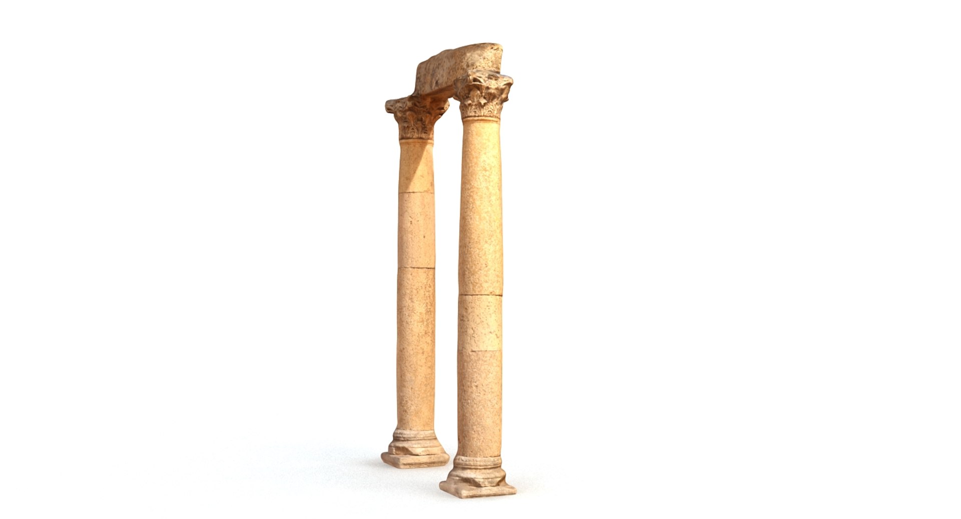 3d columns ancient roman