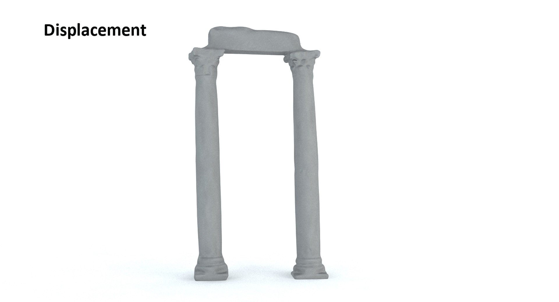 3d columns ancient roman