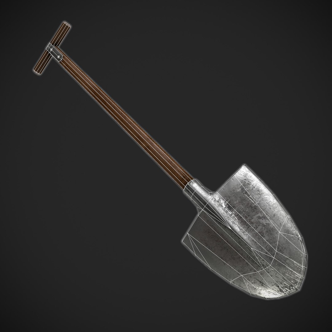 3d Iron Shovel Model