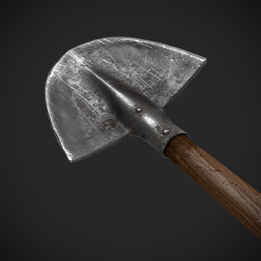 3d Iron Shovel Model