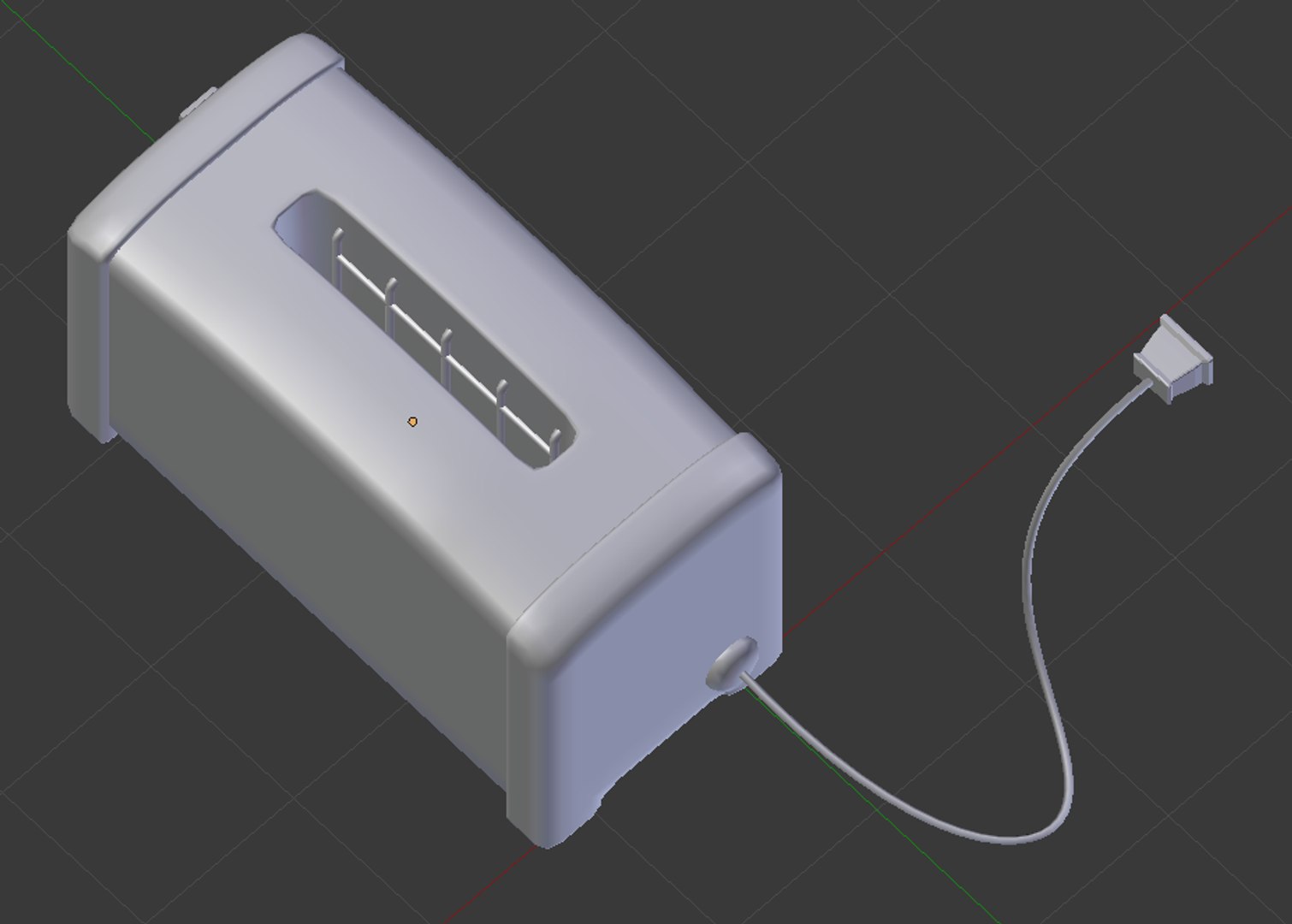 3d Toaster Cable Model