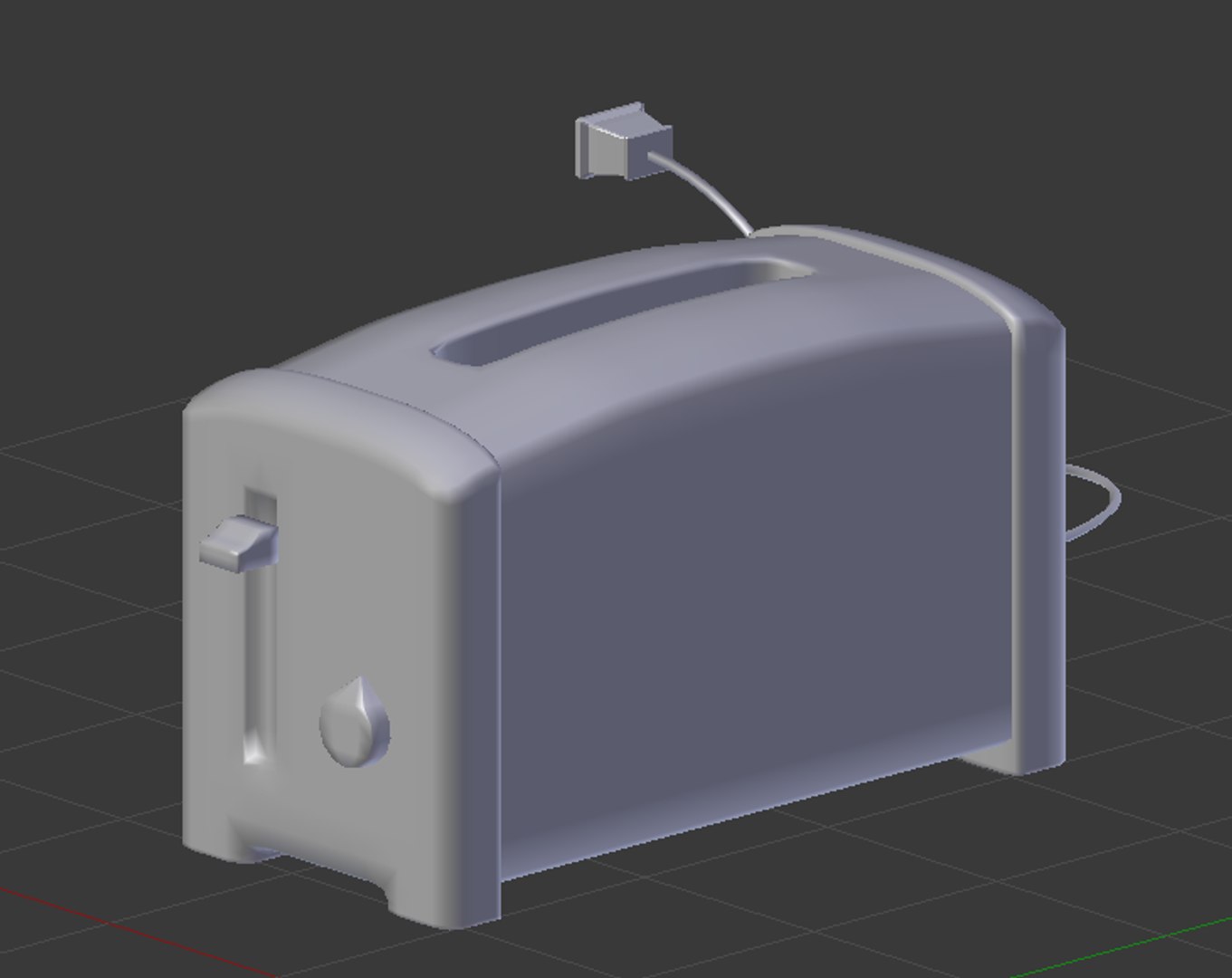 3d Toaster Cable Model