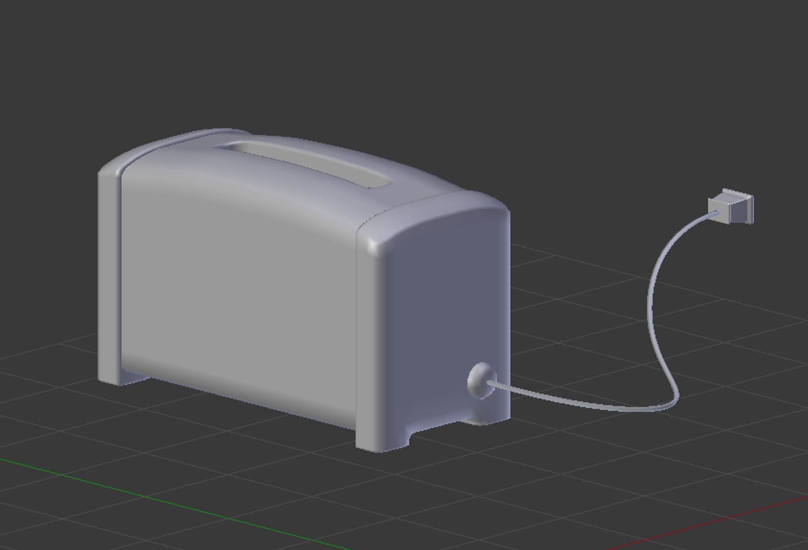 3d Toaster Cable Model