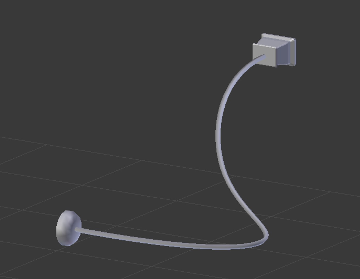3d Toaster Cable Model