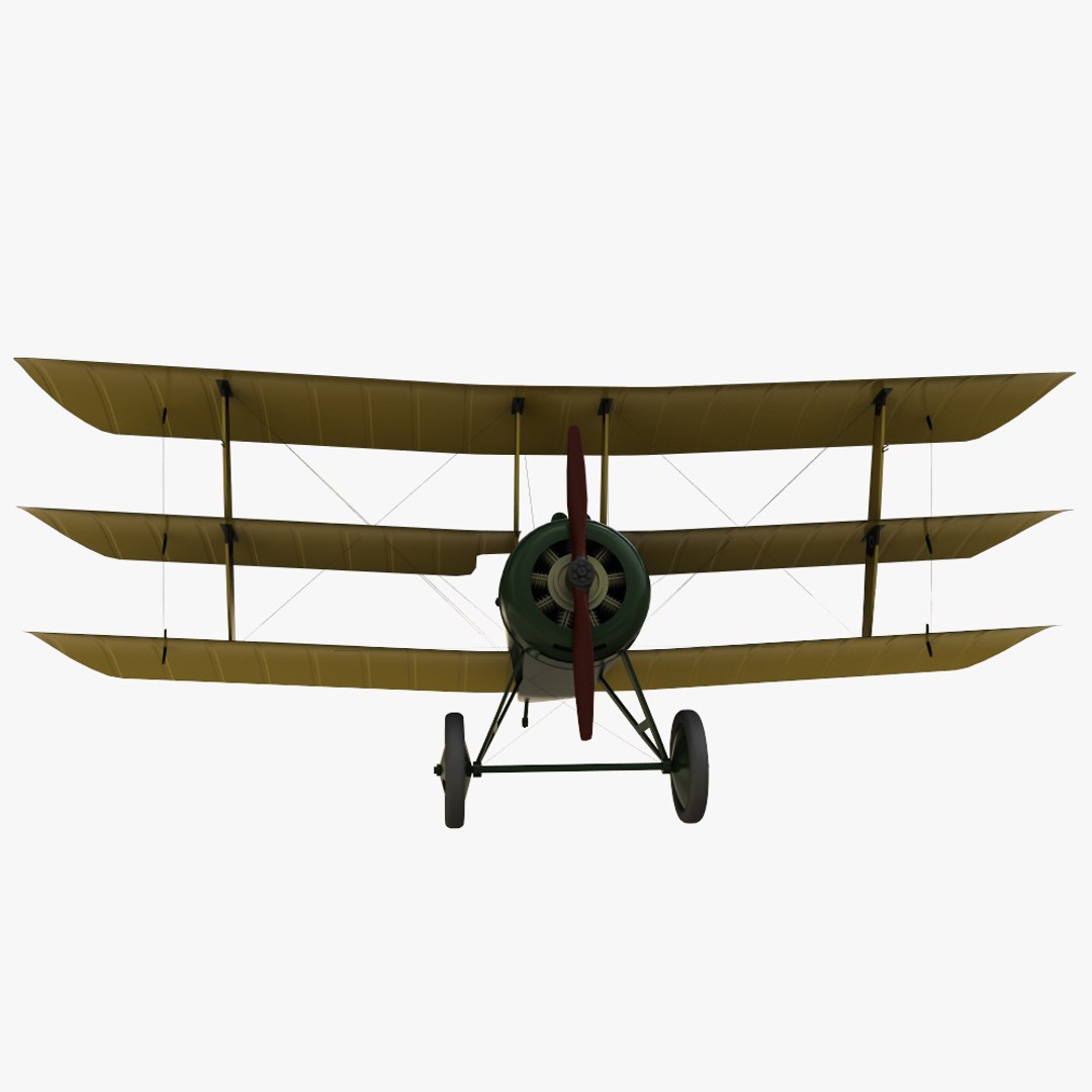 Realistic Sopwith Triplane 3d Max