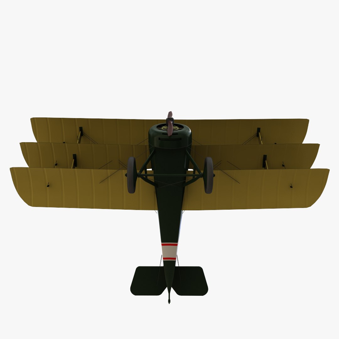 Realistic Sopwith Triplane 3d Max