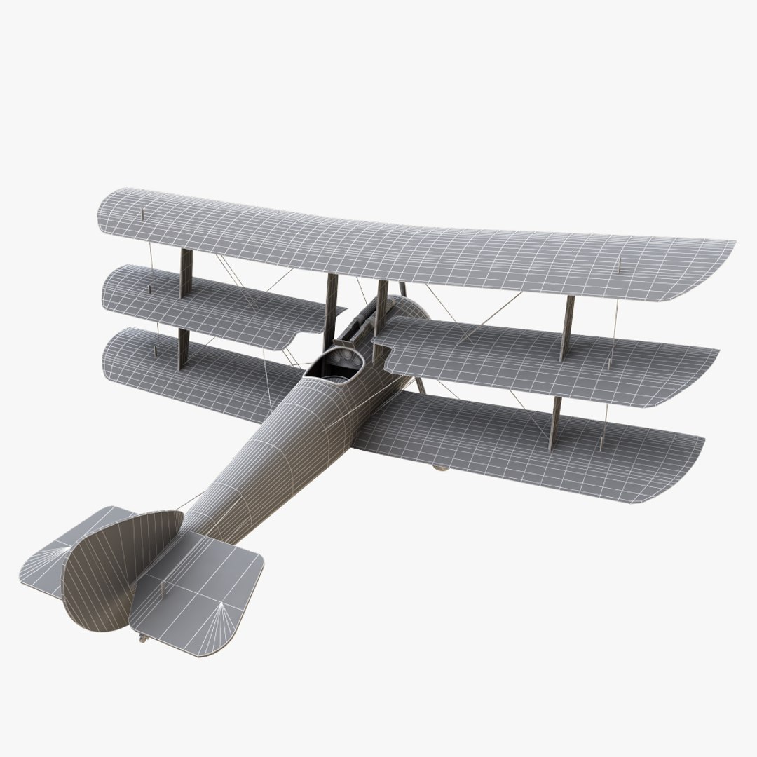 Realistic Sopwith Triplane 3d Max