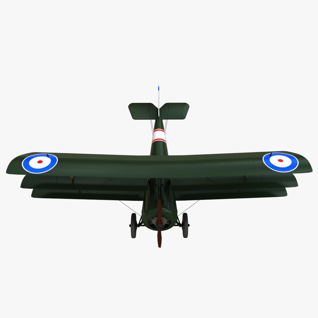 Realistic Sopwith Triplane 3d Max