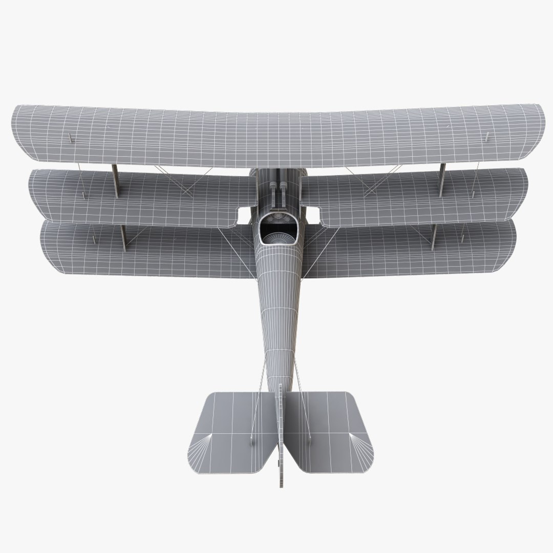 Realistic Sopwith Triplane 3d Max