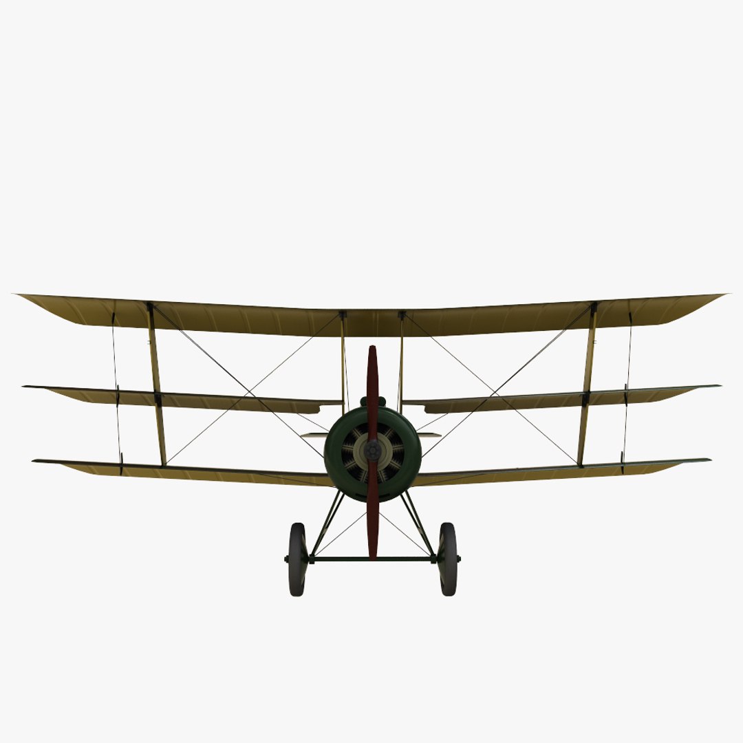 Realistic Sopwith Triplane 3d Max