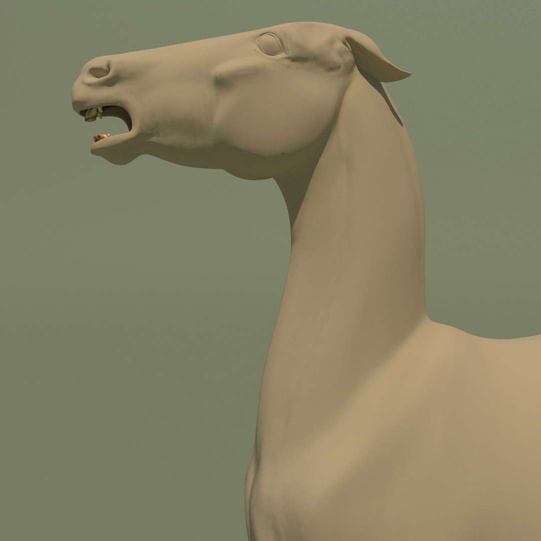 blender horse animations colour 3d 3ds