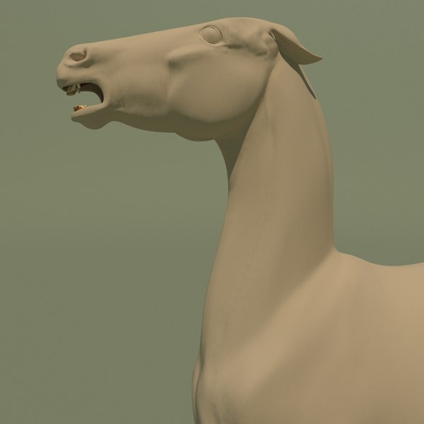blender horse animations colour 3d 3ds