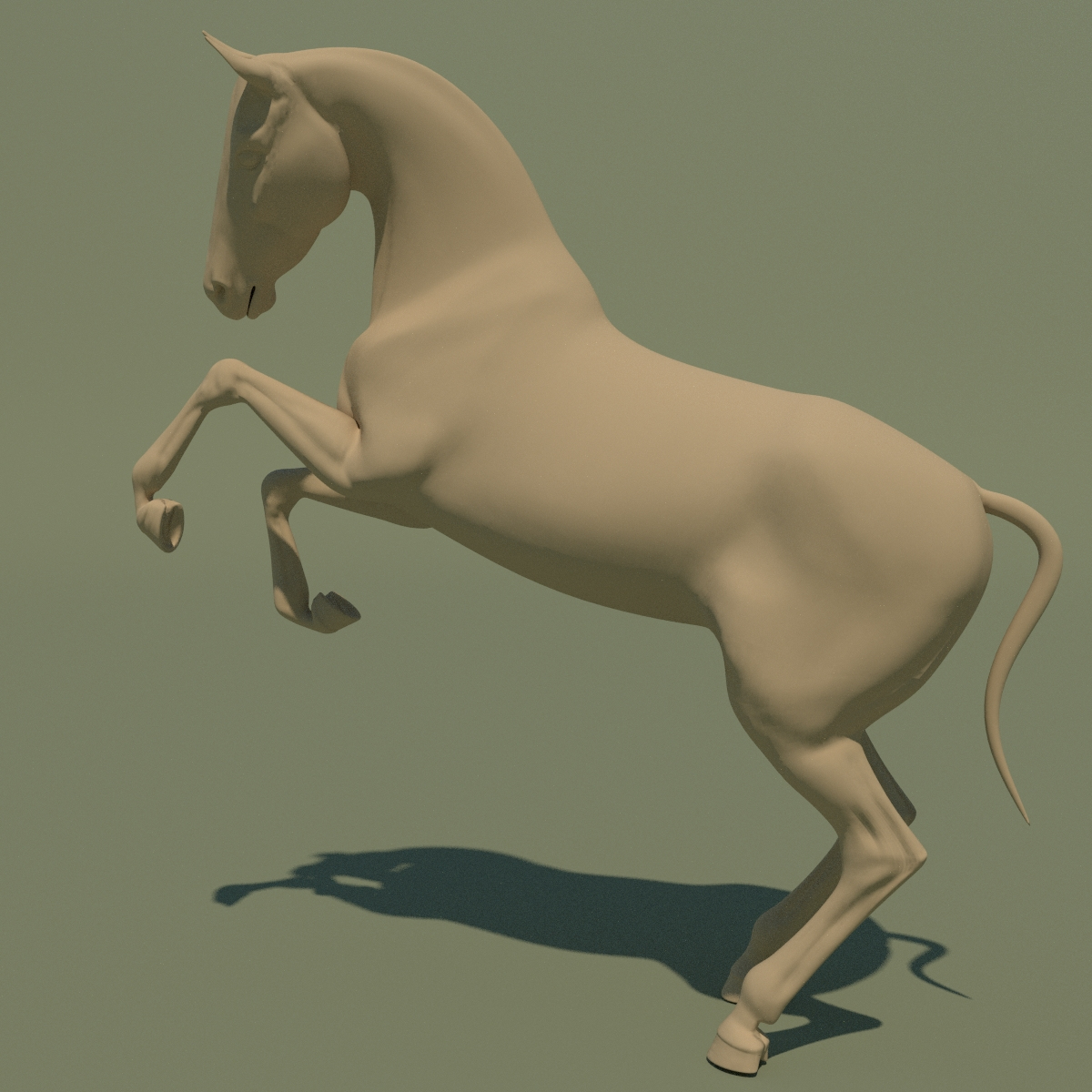 blender horse animations colour 3d 3ds