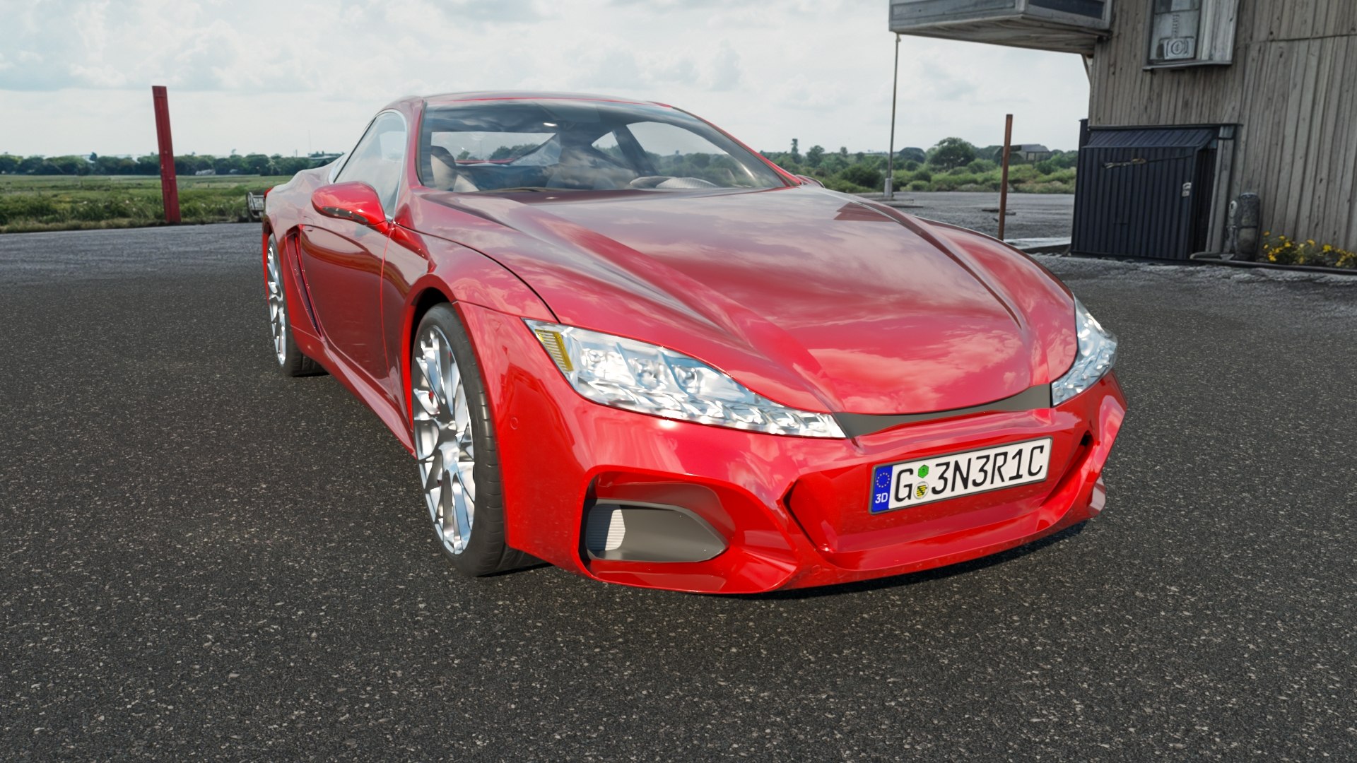 Generic Supercar V20 3D Model - TurboSquid 2503930