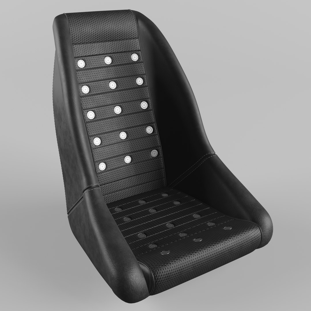 3D Retro Dune Buggy Ventilation Leather Black Seat Model - TurboSquid ...