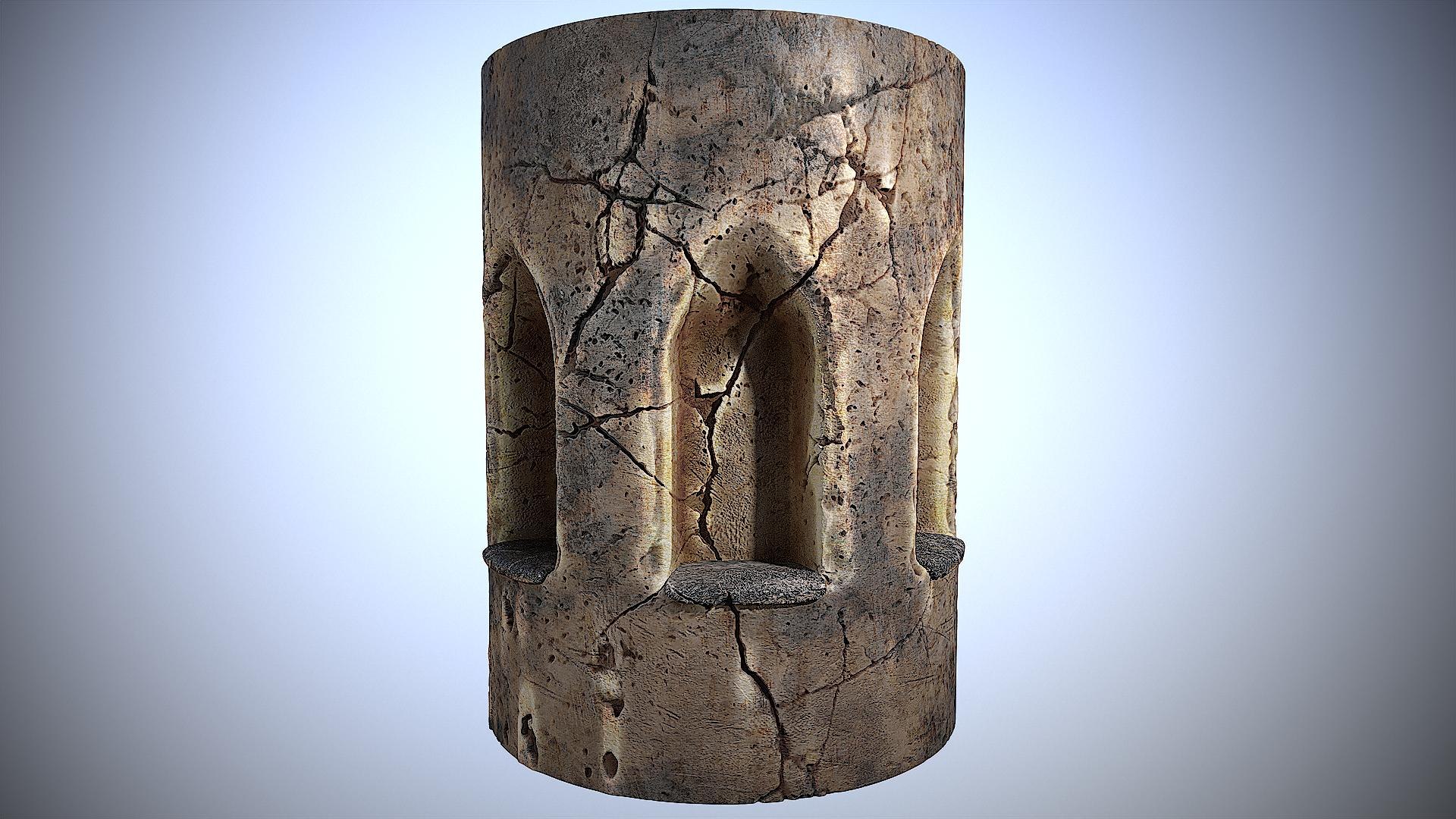 Free 3D Model Old Round Alcove Niche Recess Chamber - TurboSquid 1717037