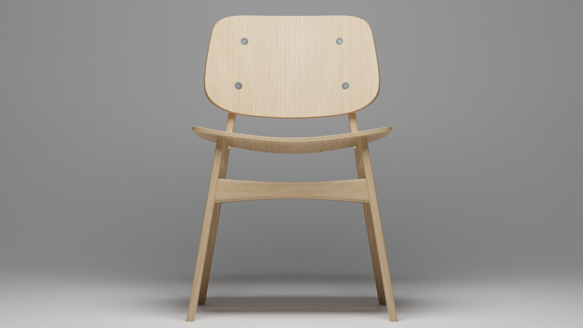 Wood chair - Fredericia Soborg wood chair 1950 model - TurboSquid 1956919