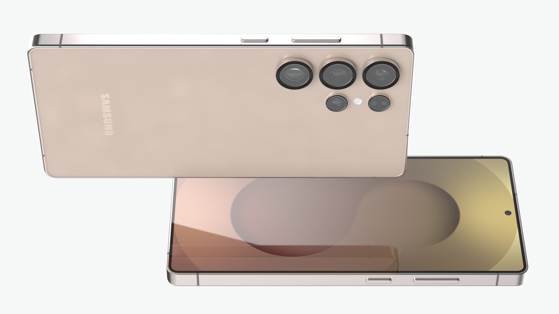 3D Model Samsung Galaxy S25 Ultra Titanium Pink Gold - TurboSquid 2344420