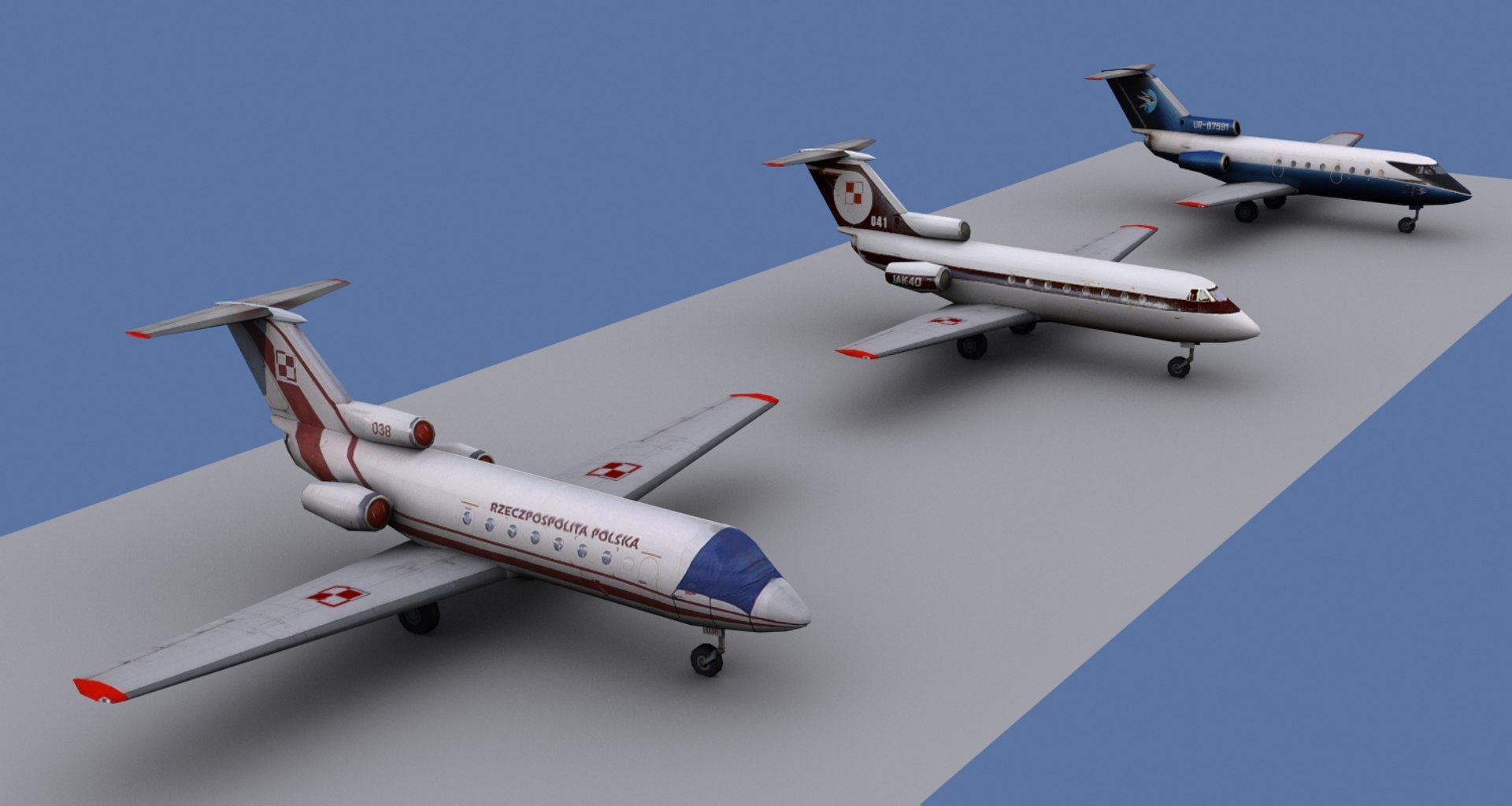 3D Model Yakovlev Yak-40 - 3 - TurboSquid 1468496