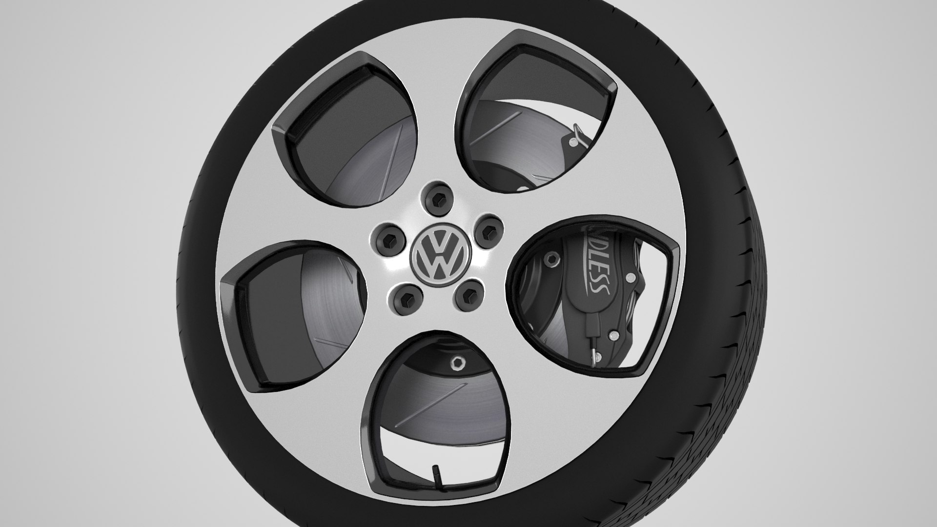 Golf Gti Rim 3D - TurboSquid 1345750