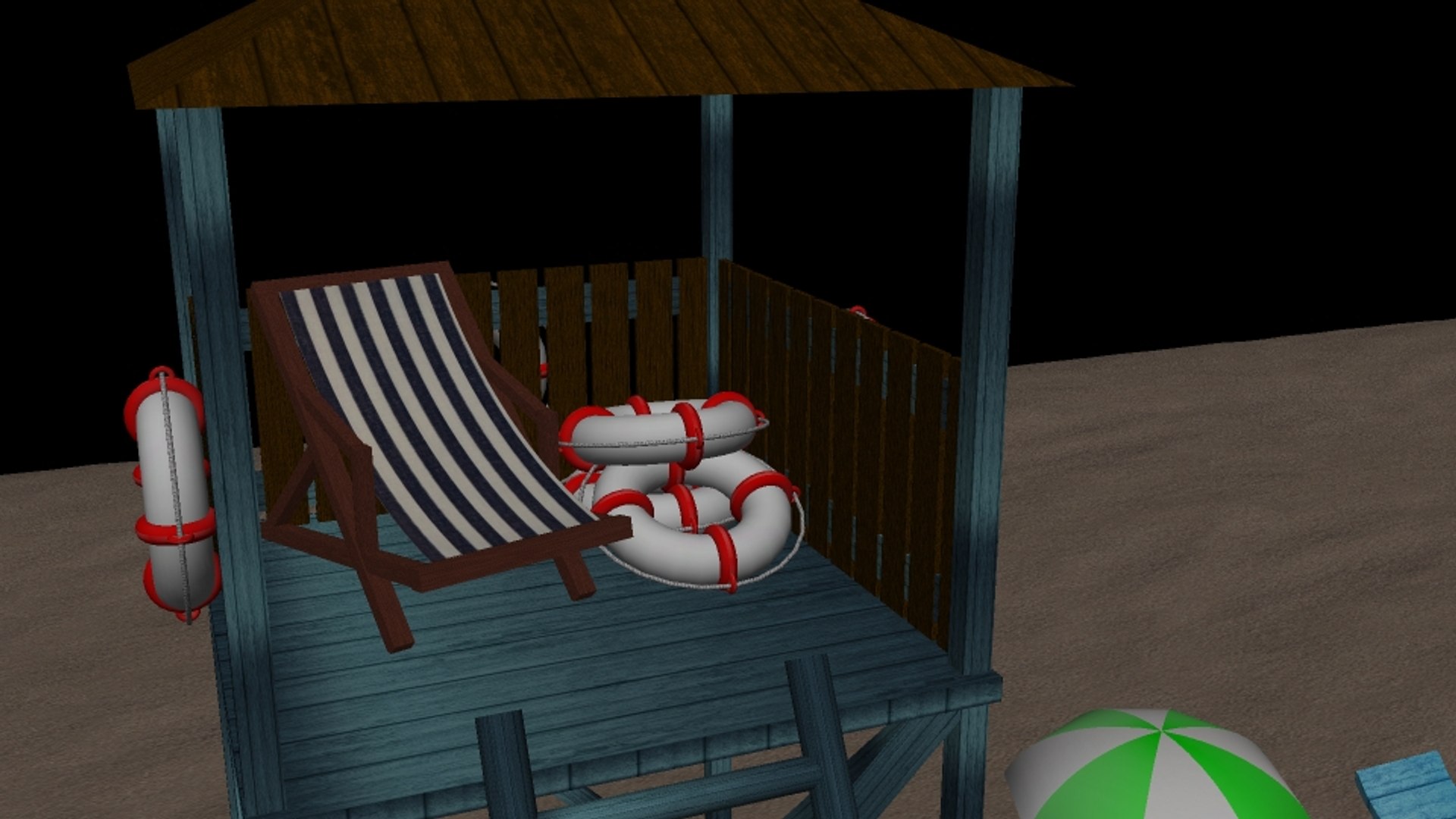 3d Model Beach Package