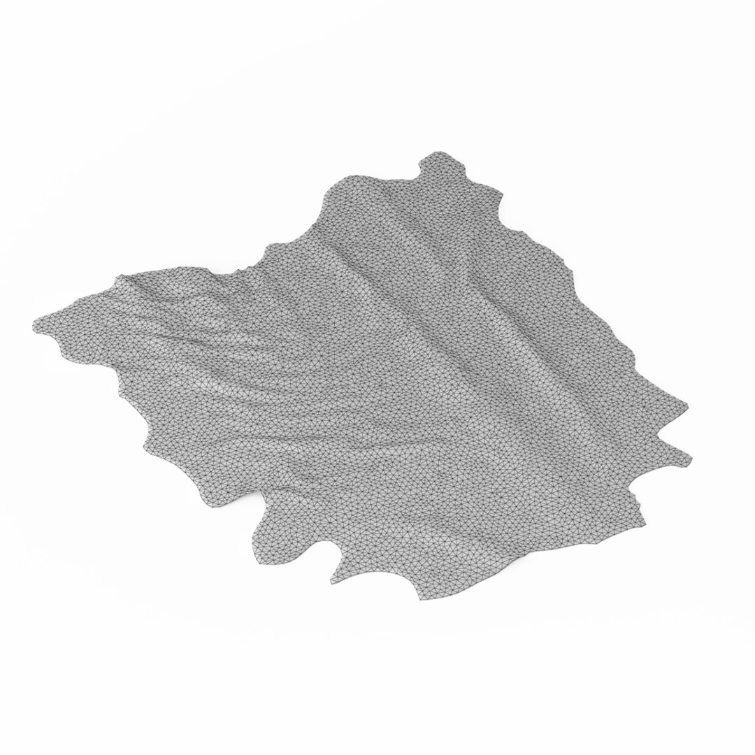 Wool green cow hide 3D model - TurboSquid 1564819