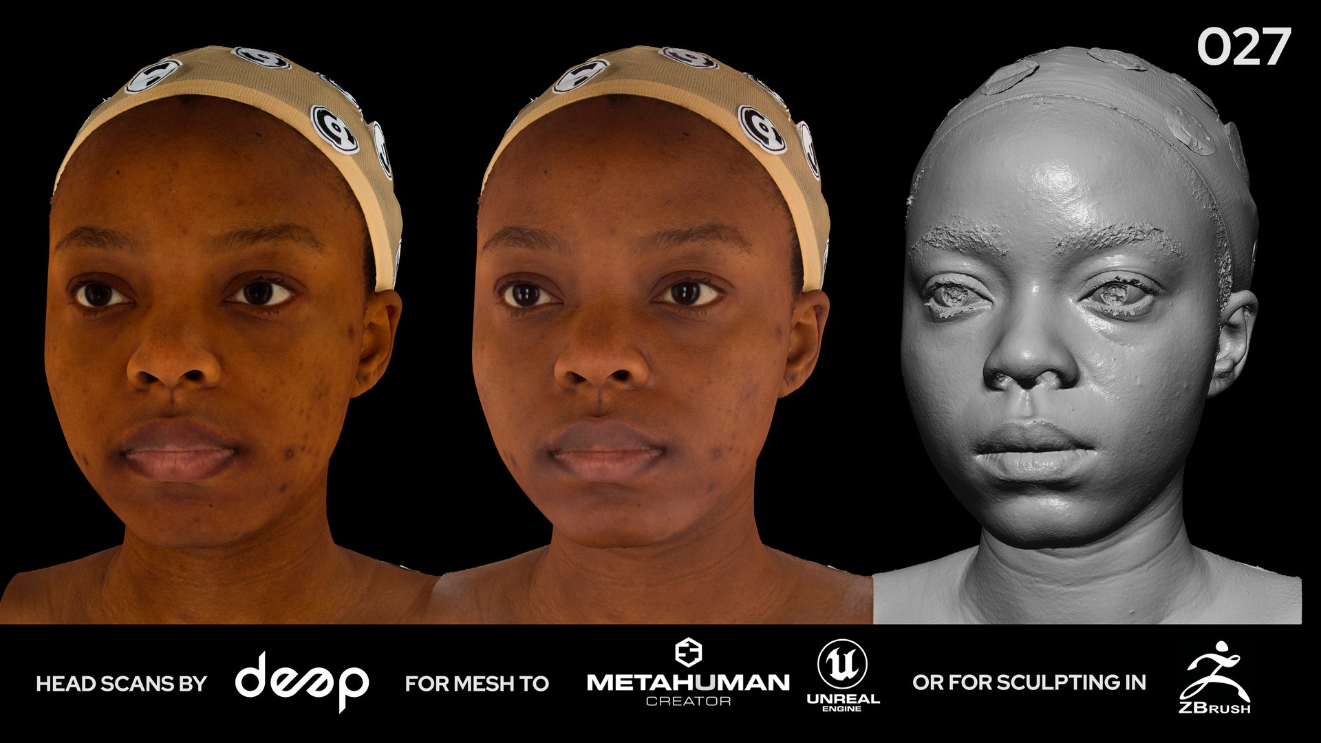 3D African Female 30s Head Scan 027 Model - TurboSquid 2072199