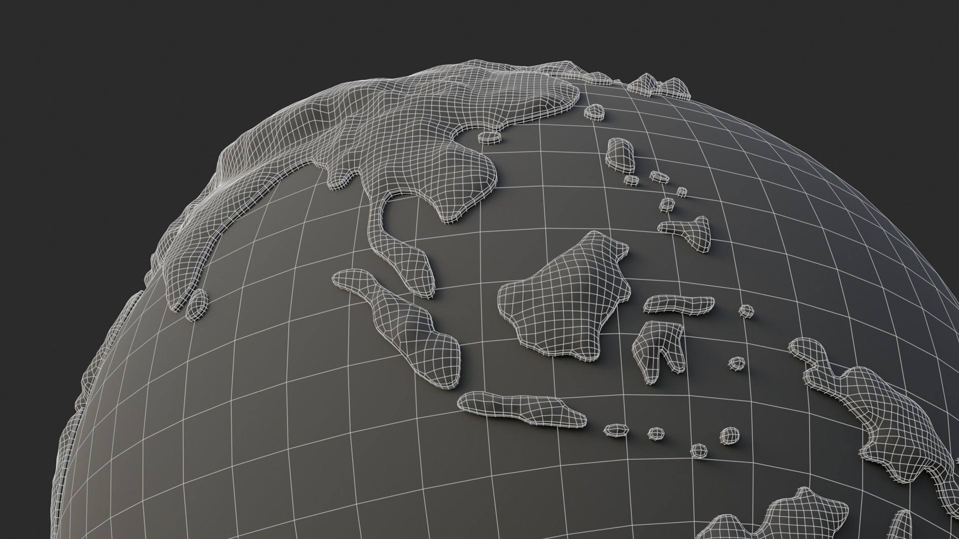 3D Cartoon Earth With Topography - TurboSquid 2291352