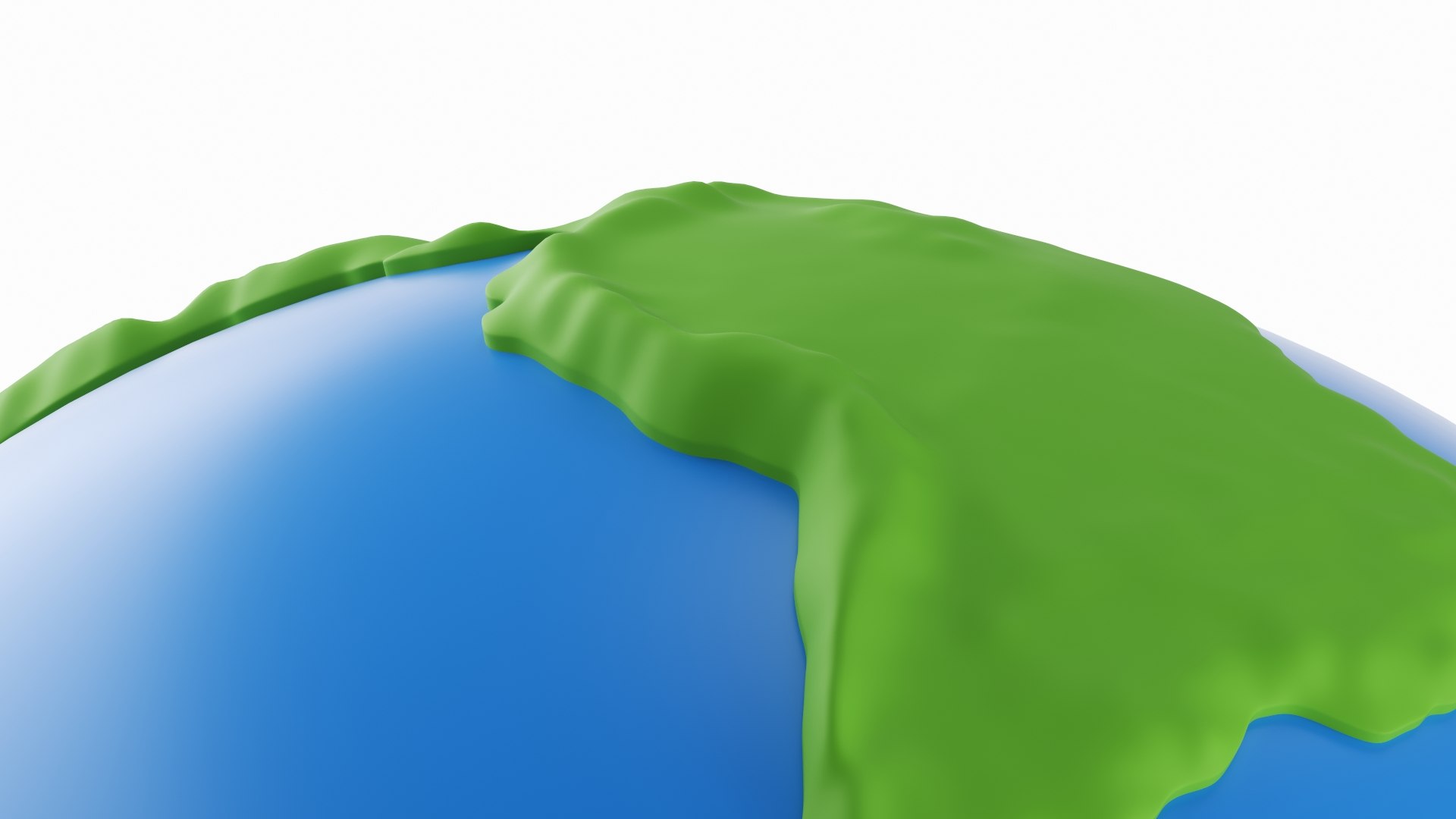 3D Cartoon Earth With Topography - TurboSquid 2291352