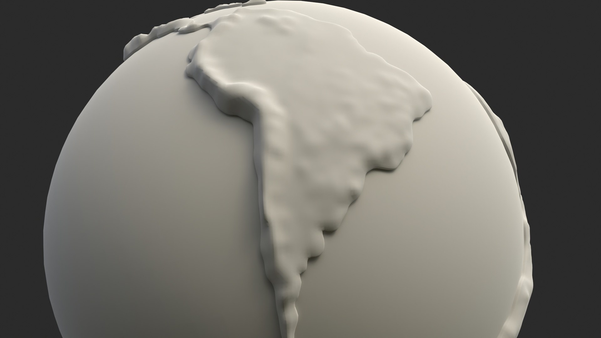 3D Cartoon Earth With Topography - TurboSquid 2291352