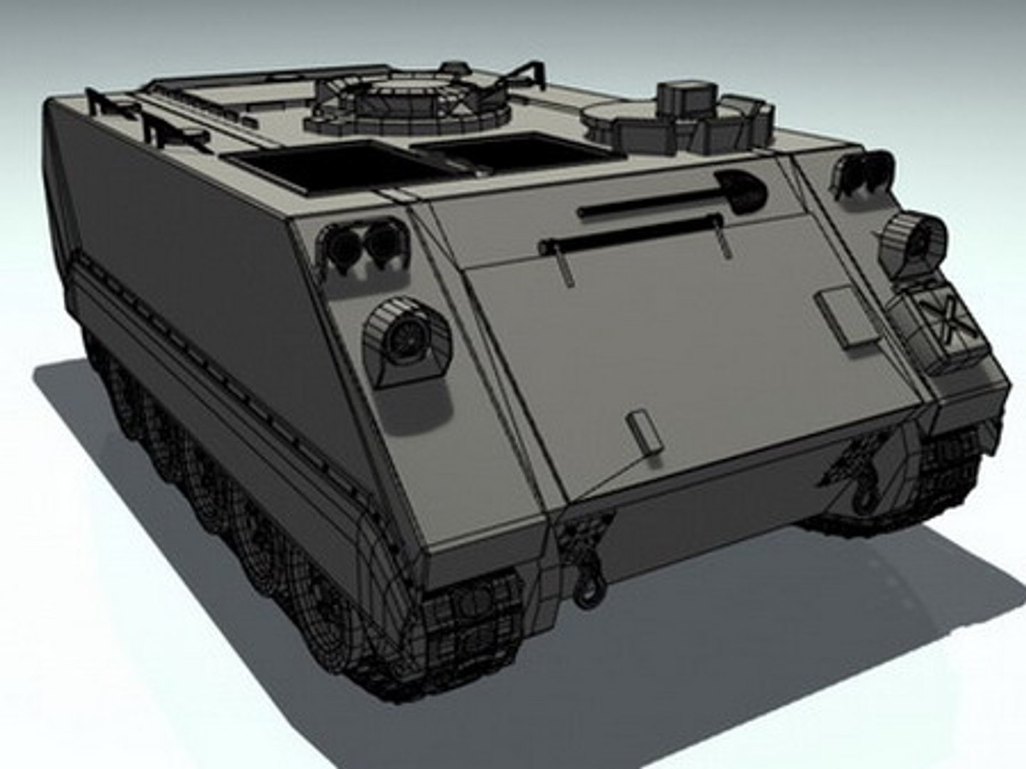 M113 Tank 3d Model
