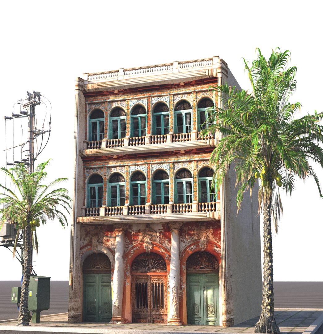 Cuban Buildings Pack 3D Model - TurboSquid 2082965