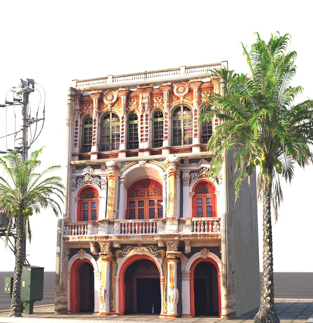 Cuban Buildings Pack 3D Model - TurboSquid 2082965