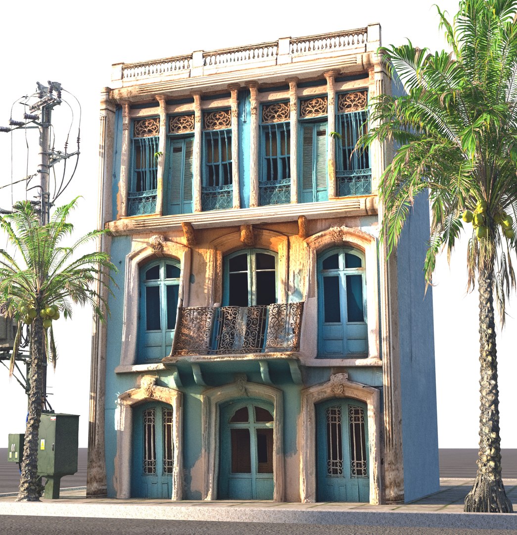 Cuban Buildings Pack 3D Model - TurboSquid 2082965