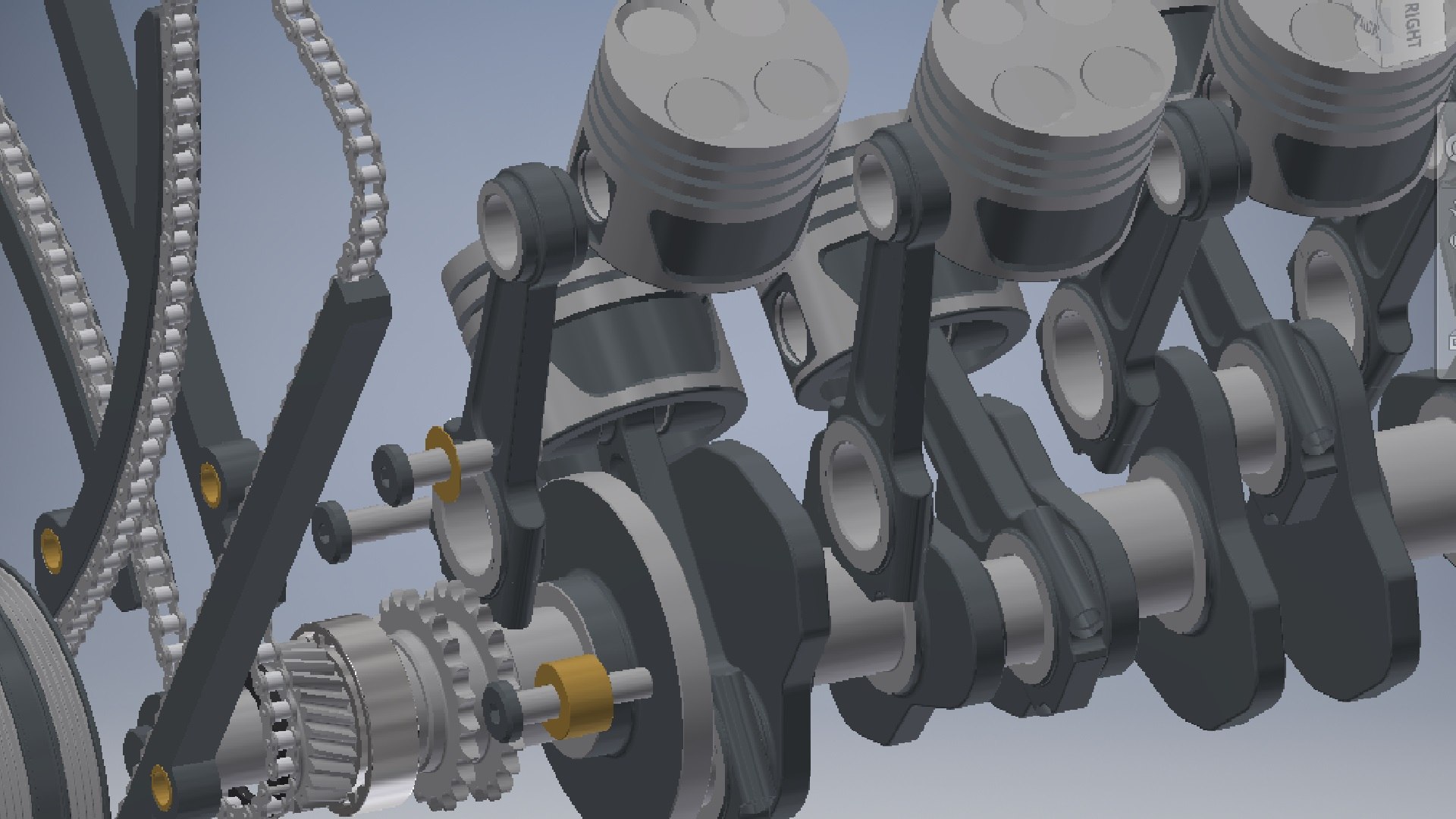 V8 Engine Piston And Crankshaft 3D Model - TurboSquid 1789173
