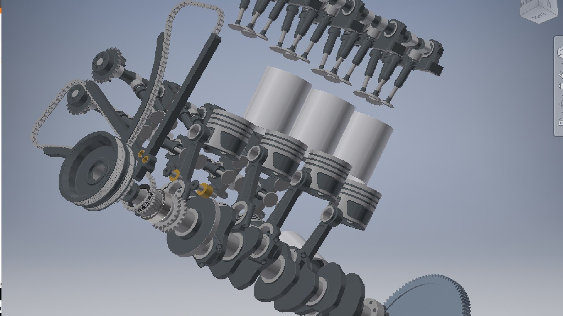 V8 Engine Piston And Crankshaft 3D Model - TurboSquid 1789173