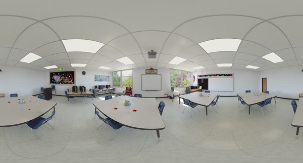 Class room realistic 3D model - TurboSquid 1253585