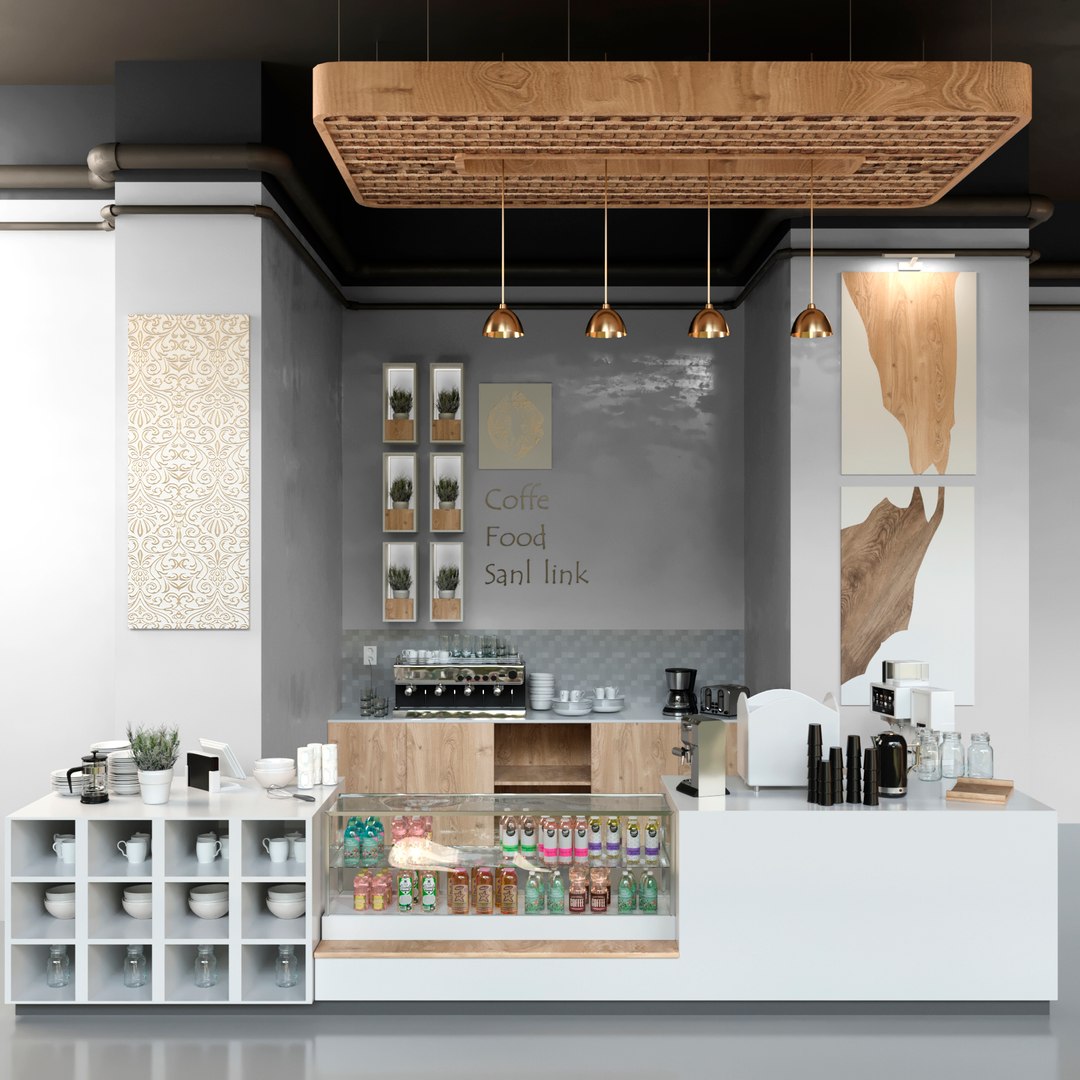 3D Coffee Point - TurboSquid 1606993