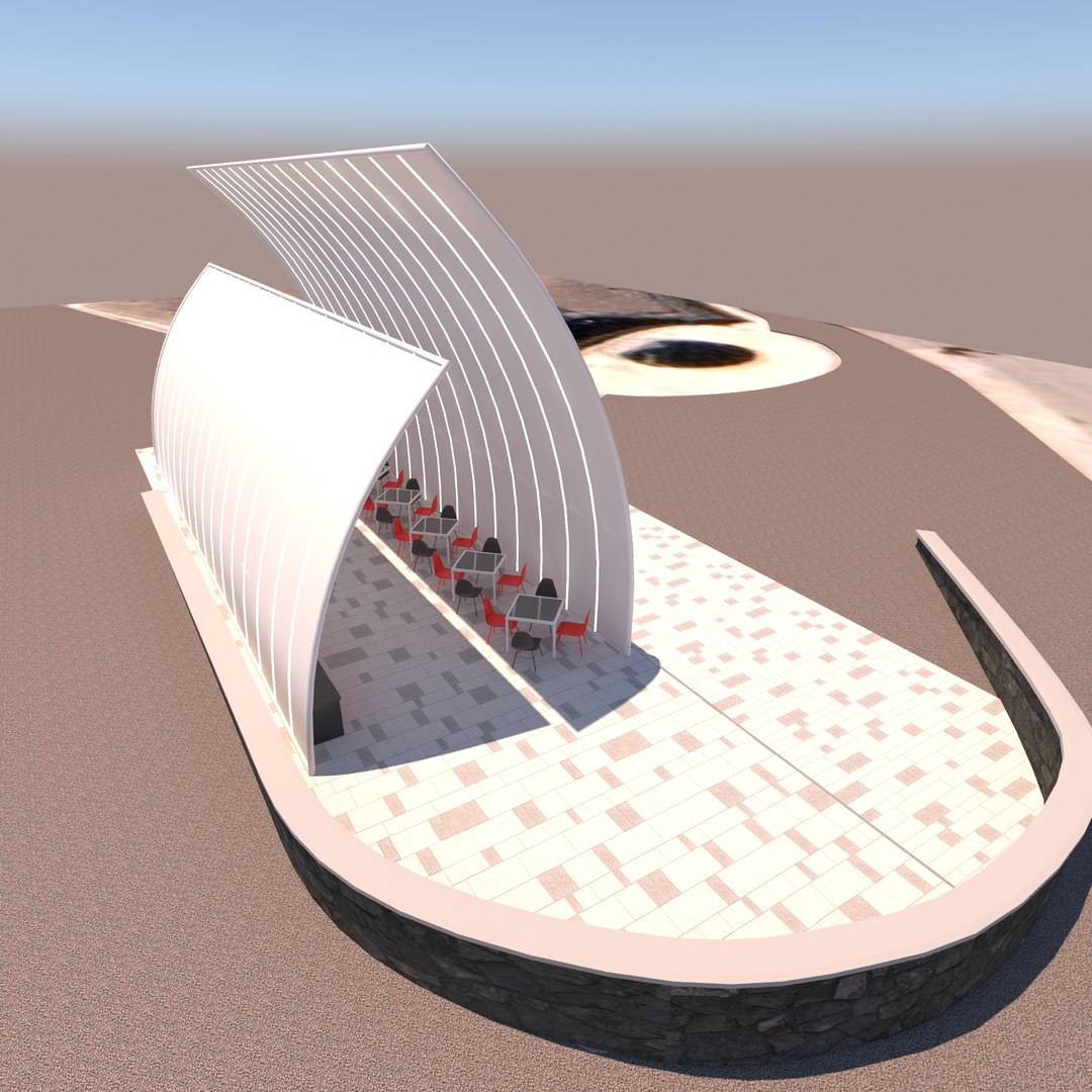 3D Model Concept Cafe - TurboSquid 2100549