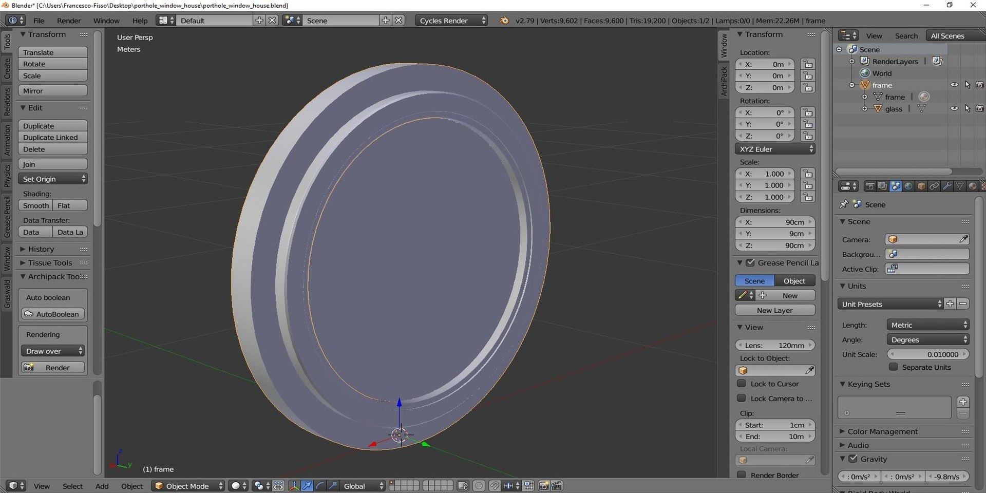 3D Porthole Window House - TurboSquid 1416919