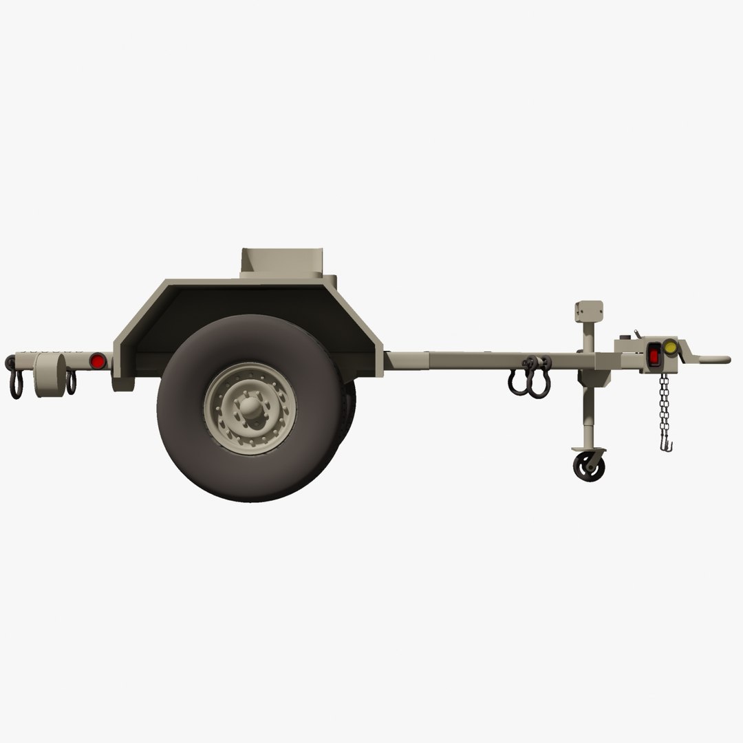 Military Kasel M116a2 Trailer 3d Model