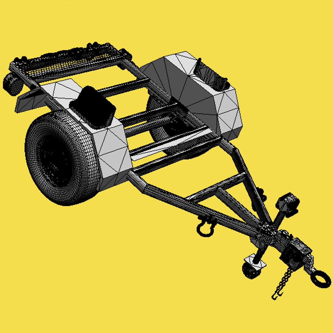 Military Kasel M116a2 Trailer 3d Model