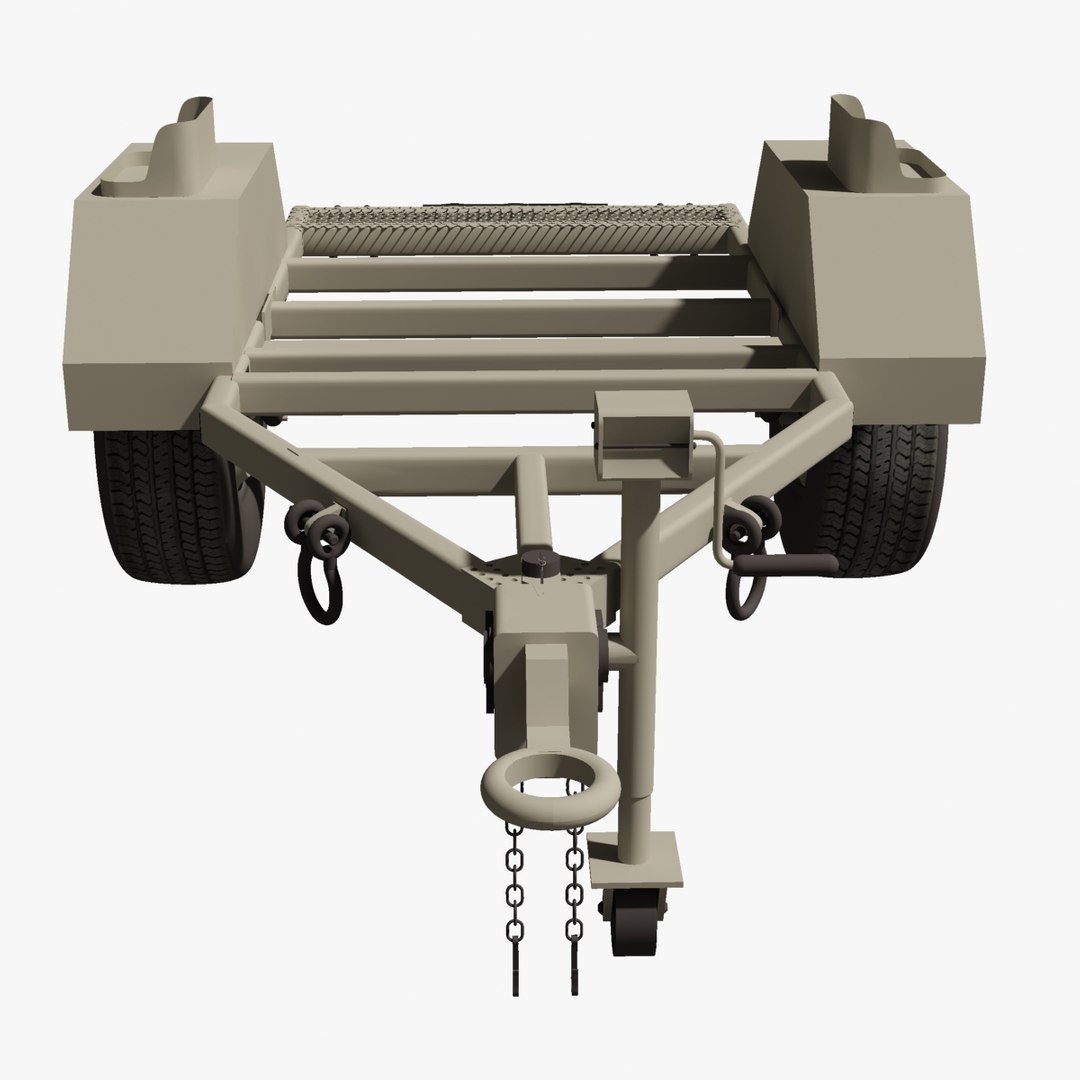 Military Kasel M116a2 Trailer 3d Model