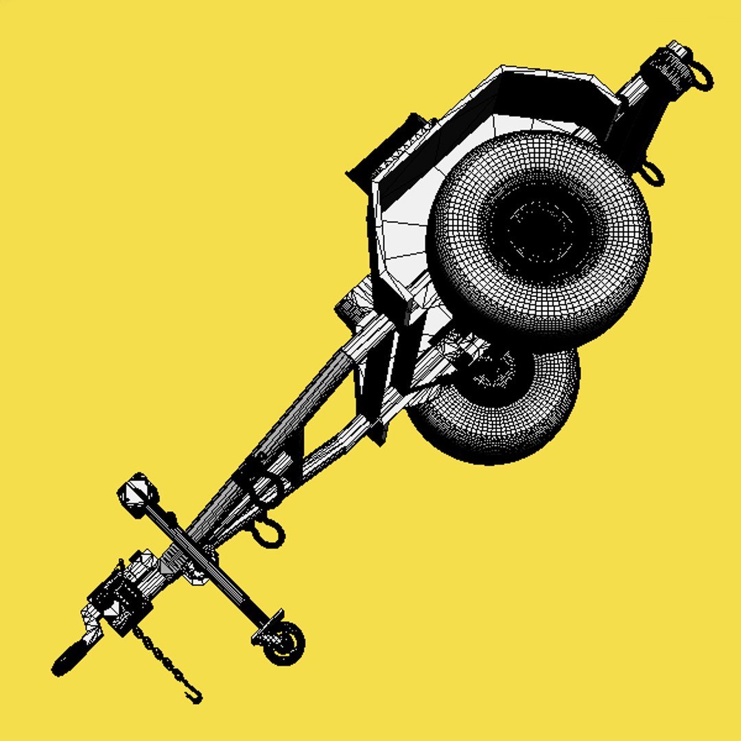 Military Kasel M116a2 Trailer 3d Model