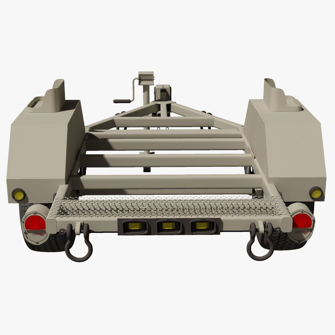 Military Kasel M116a2 Trailer 3d Model