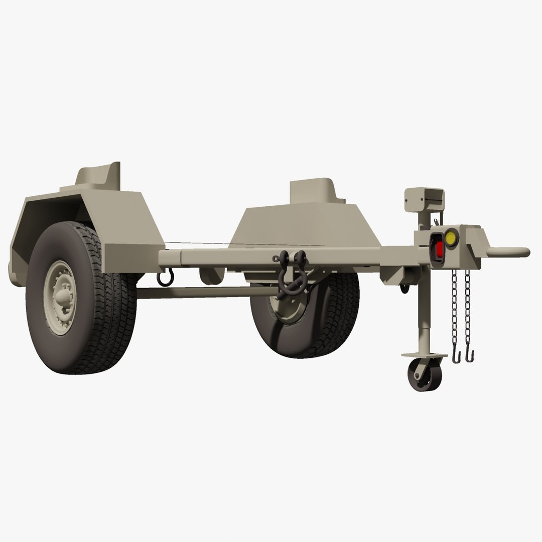 Military Kasel M116a2 Trailer 3d Model