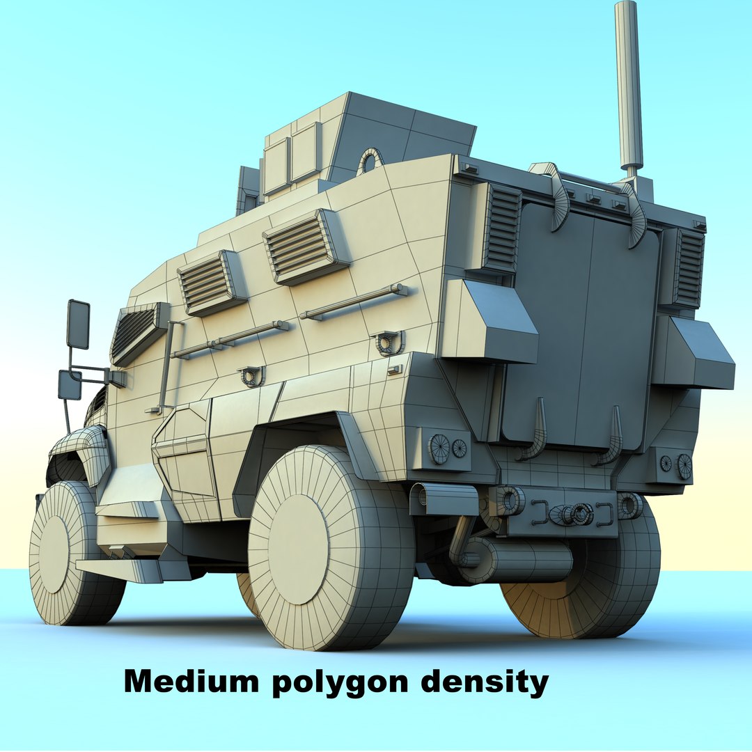 3d model maxxpro dash mrap vehicle